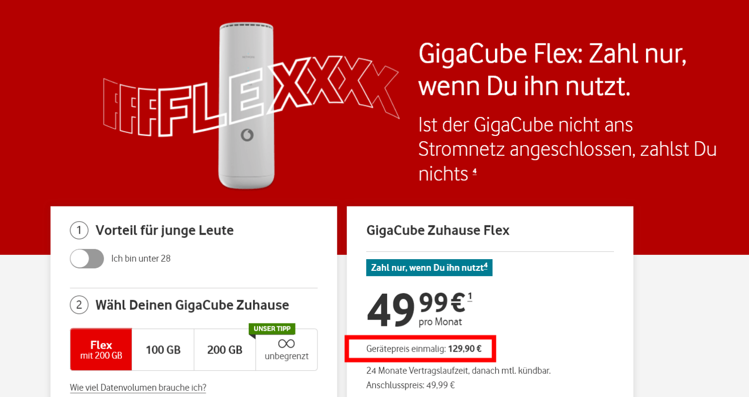 Gigacube Ohne Vertrag So Nutzt Man Die Flex Variante Von Vodafone